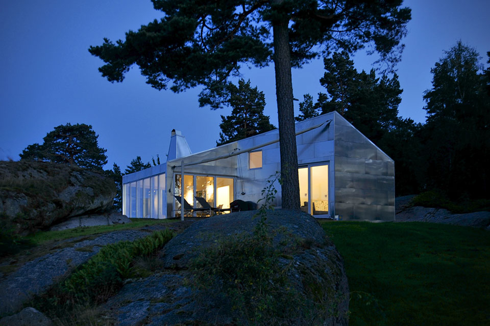 Maison design en aluminium en Norvège